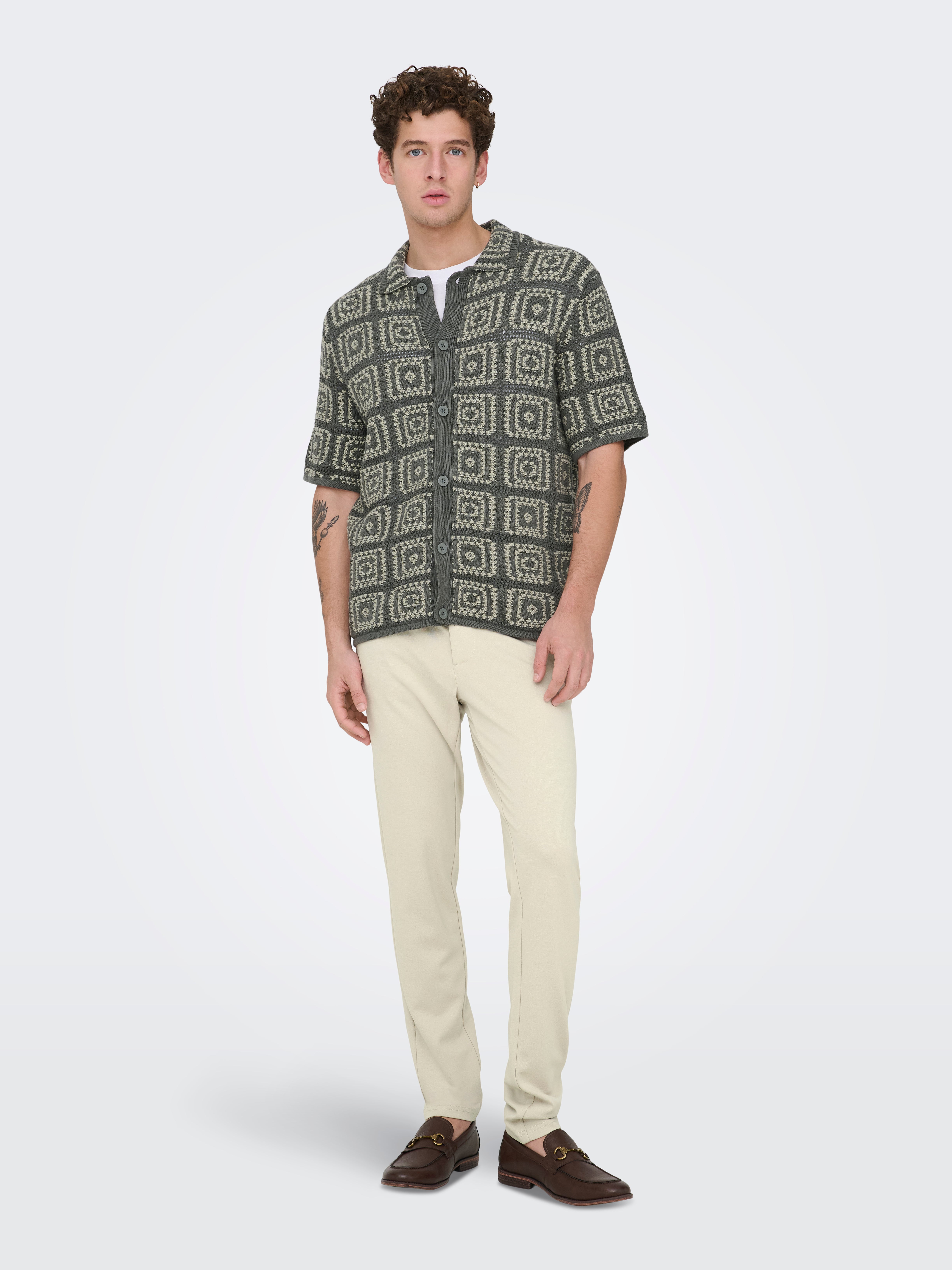 Solid colored chinos | Light Grey | ONLY & SONS®