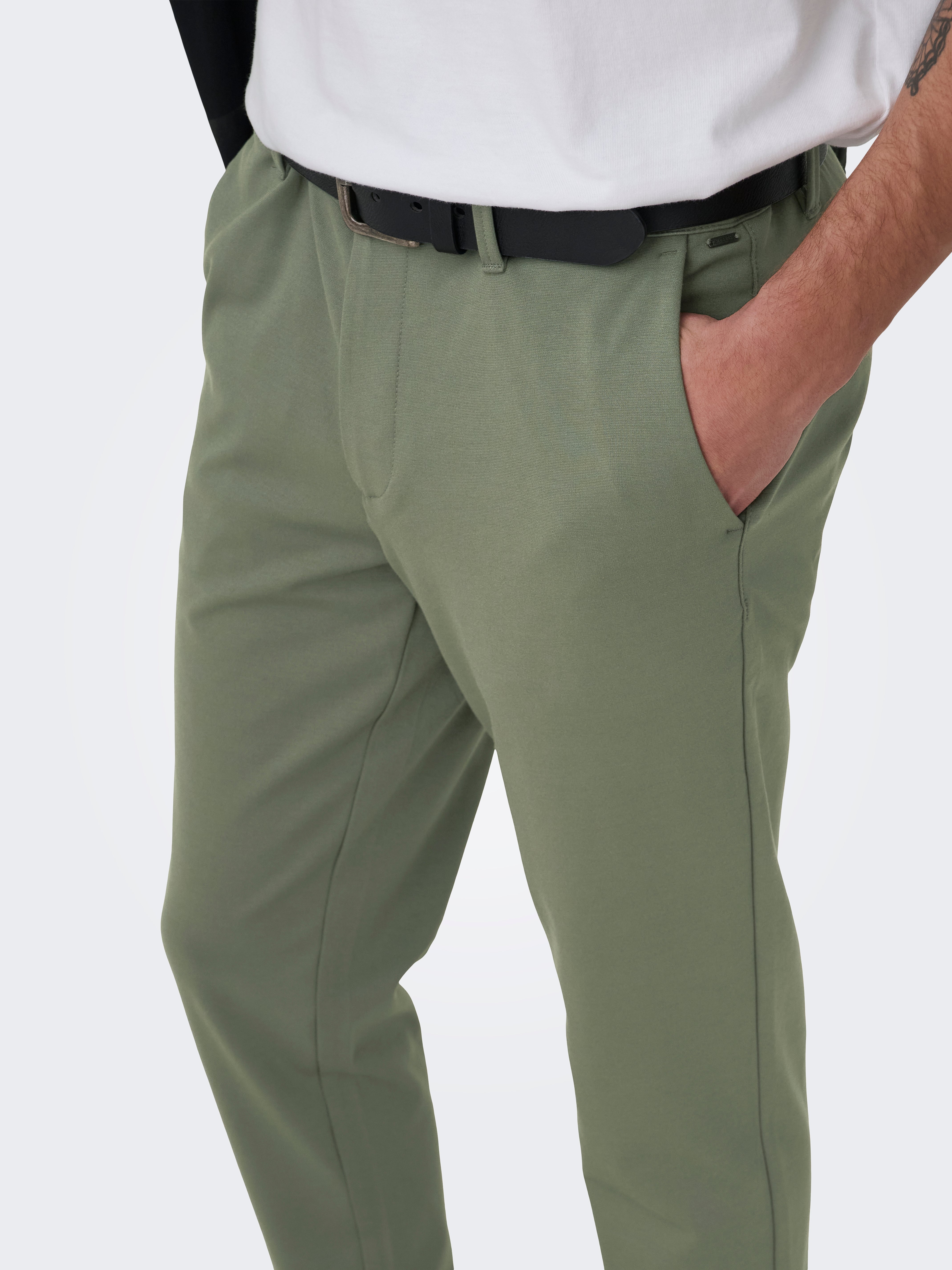 Solid colored chinos | Dark Grey | ONLY & SONS®