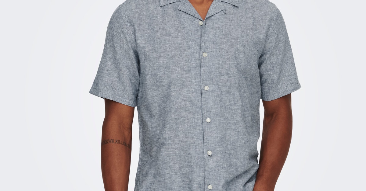 ONSCAIDEN Shirt | Dark Blue | ONLY & SONS®