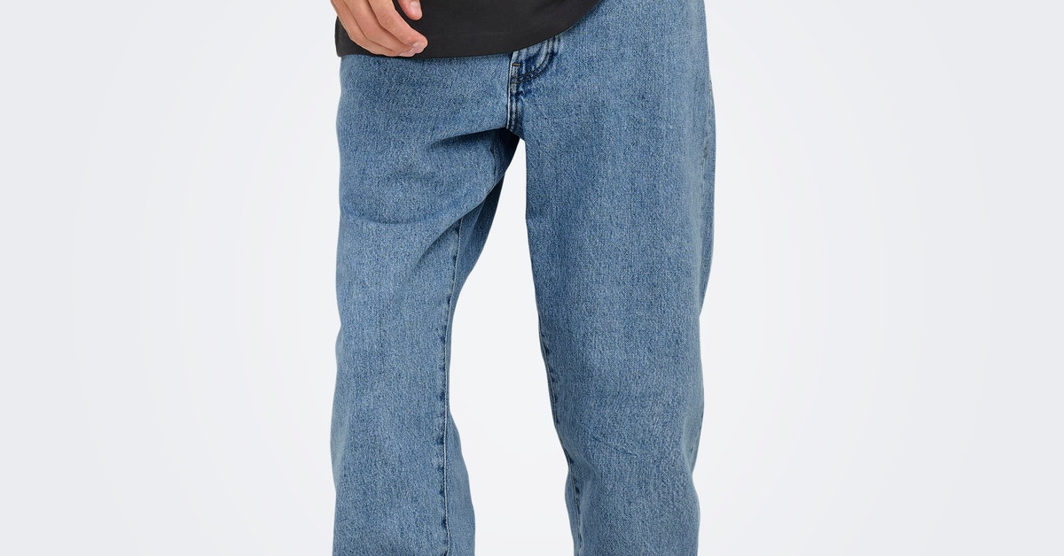 ONSTYE Hohe Taille Locker geschnitten Jeans | Hellblau | ONLY & SONS®
